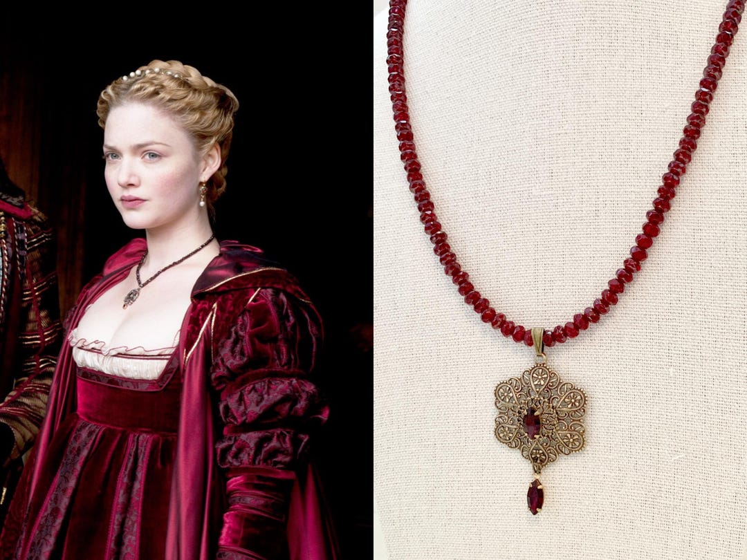 Lucrezia Borgia Garnet Ruby Faceted Beads Crystal Navette Rhinestone ...