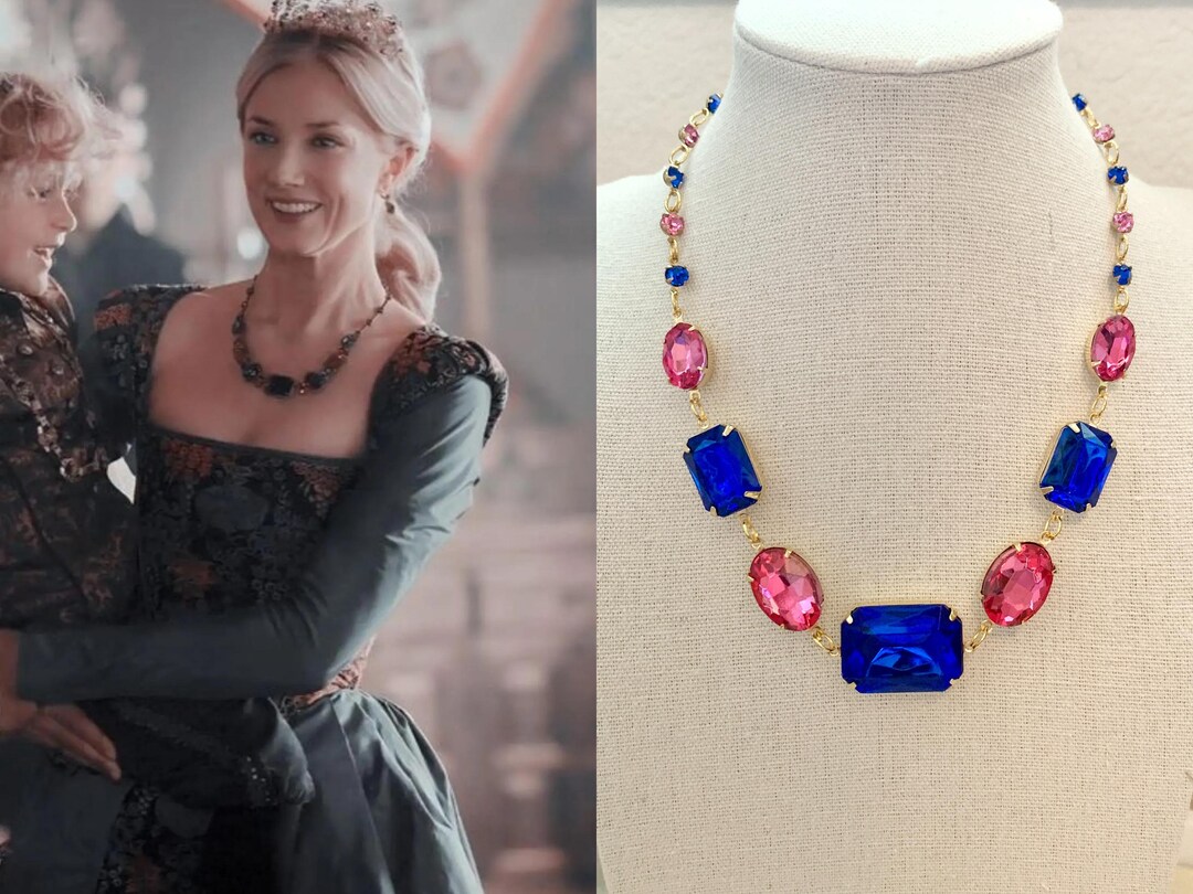 Catherine Parr Tudors Sapphire Blue Rose Pink Oval Rectangle Round ...