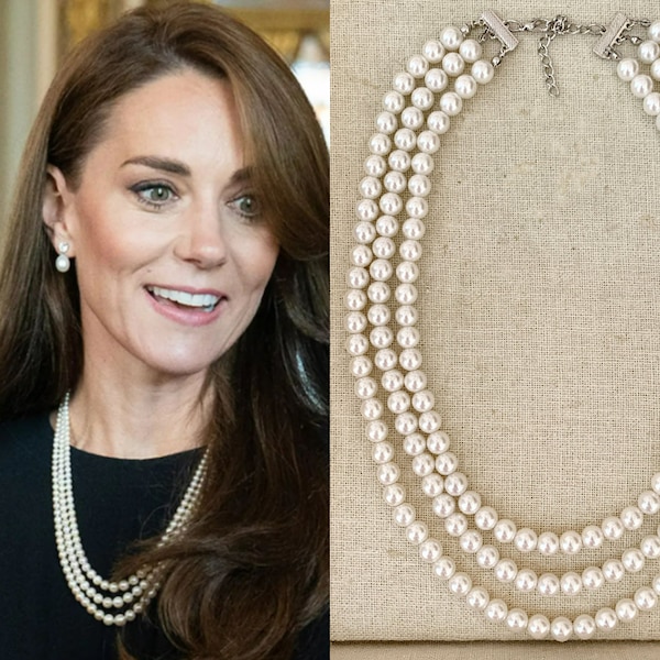 Princess Kate Pearl Necklace - Etsy