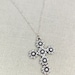 Lady Morgana Pendragon Merlin Antiqued Silver Flower Floral Cross ...