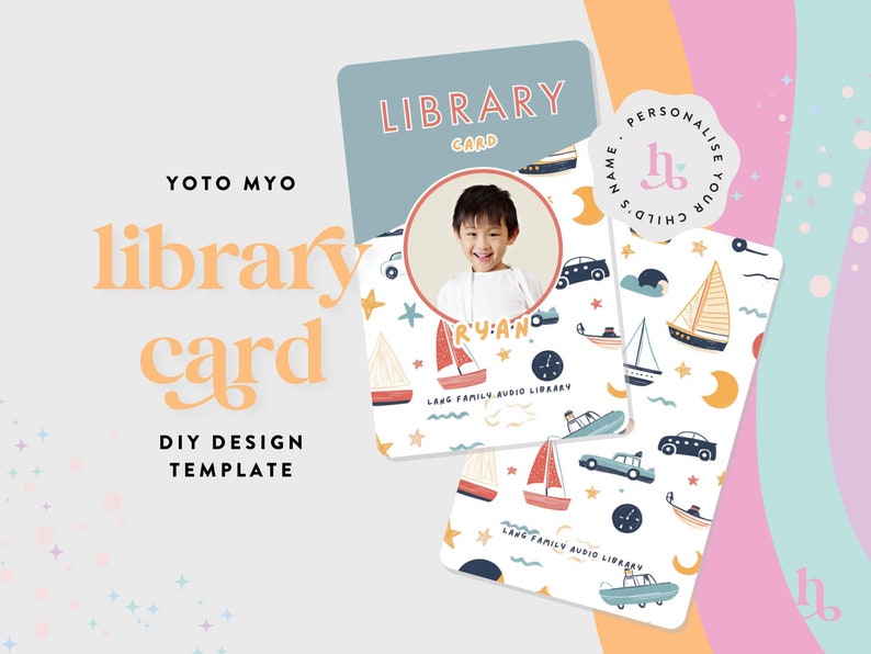 Yoto MYO Make Your Own Library Card Label, DIY Printable, Kids Yoto ...