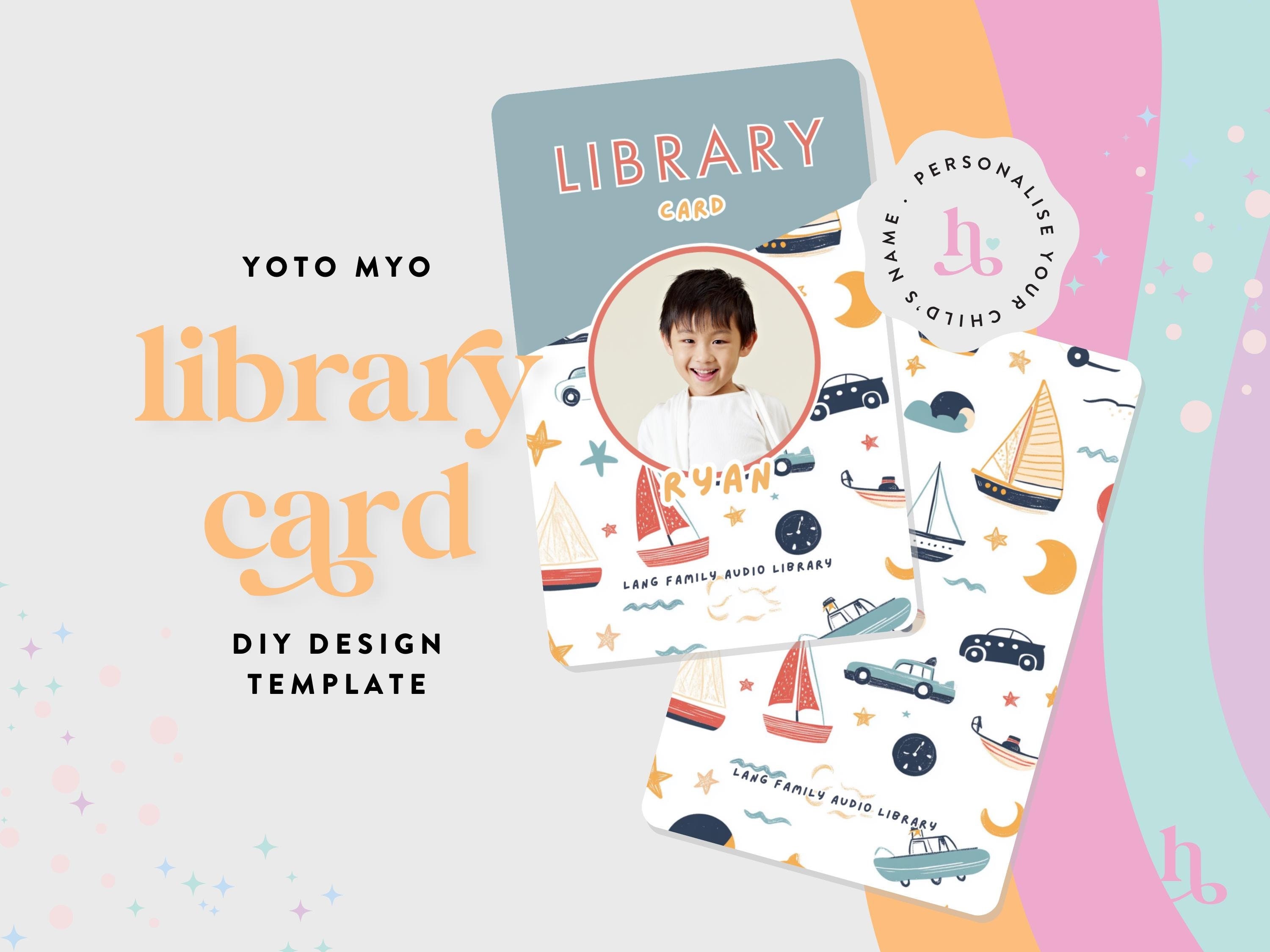 Yoto MYO Make Your Own Library Card Label, DIY Printable, Kids Yoto ...