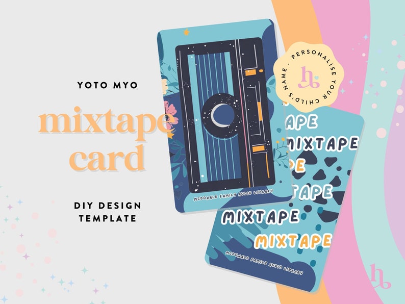 Yoto MYO Make Your Own Mixtape Card Label, DIY Printable, Kids Yoto ...