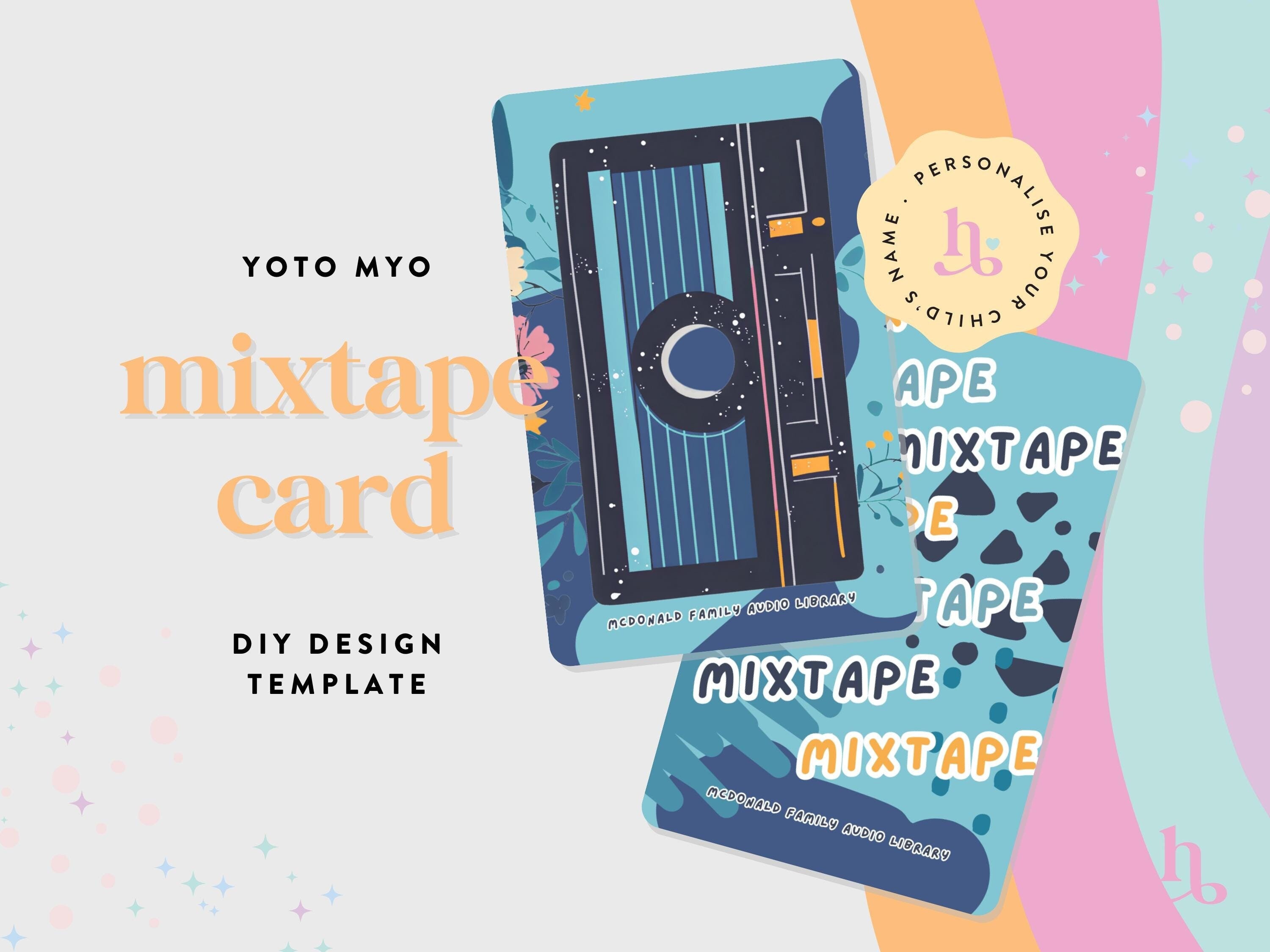 Yoto MYO Make Your Own Mixtape Card Label, DIY Printable, Kids Yoto ...