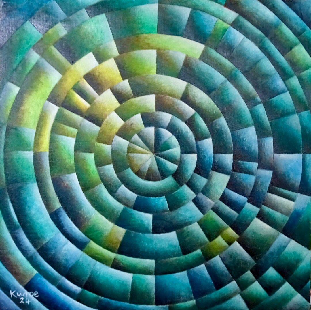 LATER Katy Wroe OOAK Original Oil Painting on Wood Panel English ...