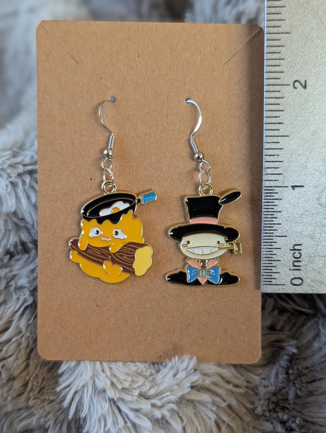 Howls Moving Castle Dangle Earrings Studio Ghibli Inspired Jewelry ...