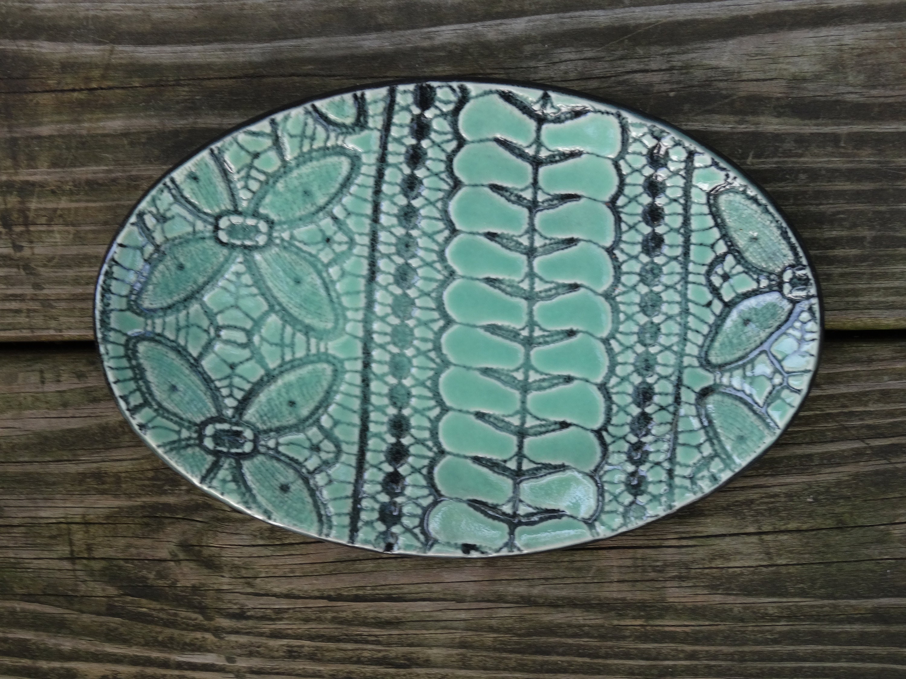 Porcelain Platter With Decorative Pattern - Etsy