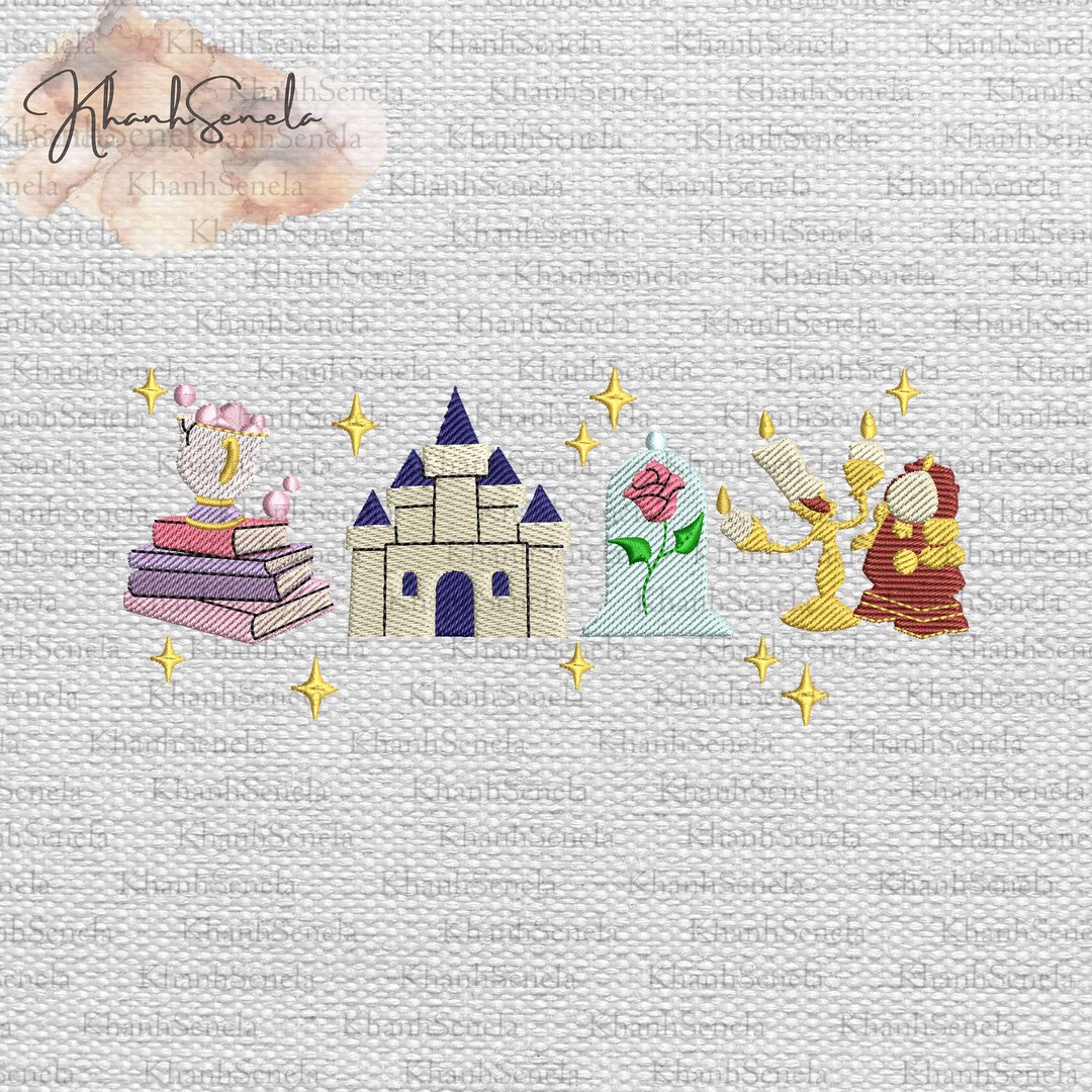 Princess Dress Embroidery Design, Princess Icon Embroidery Design ...