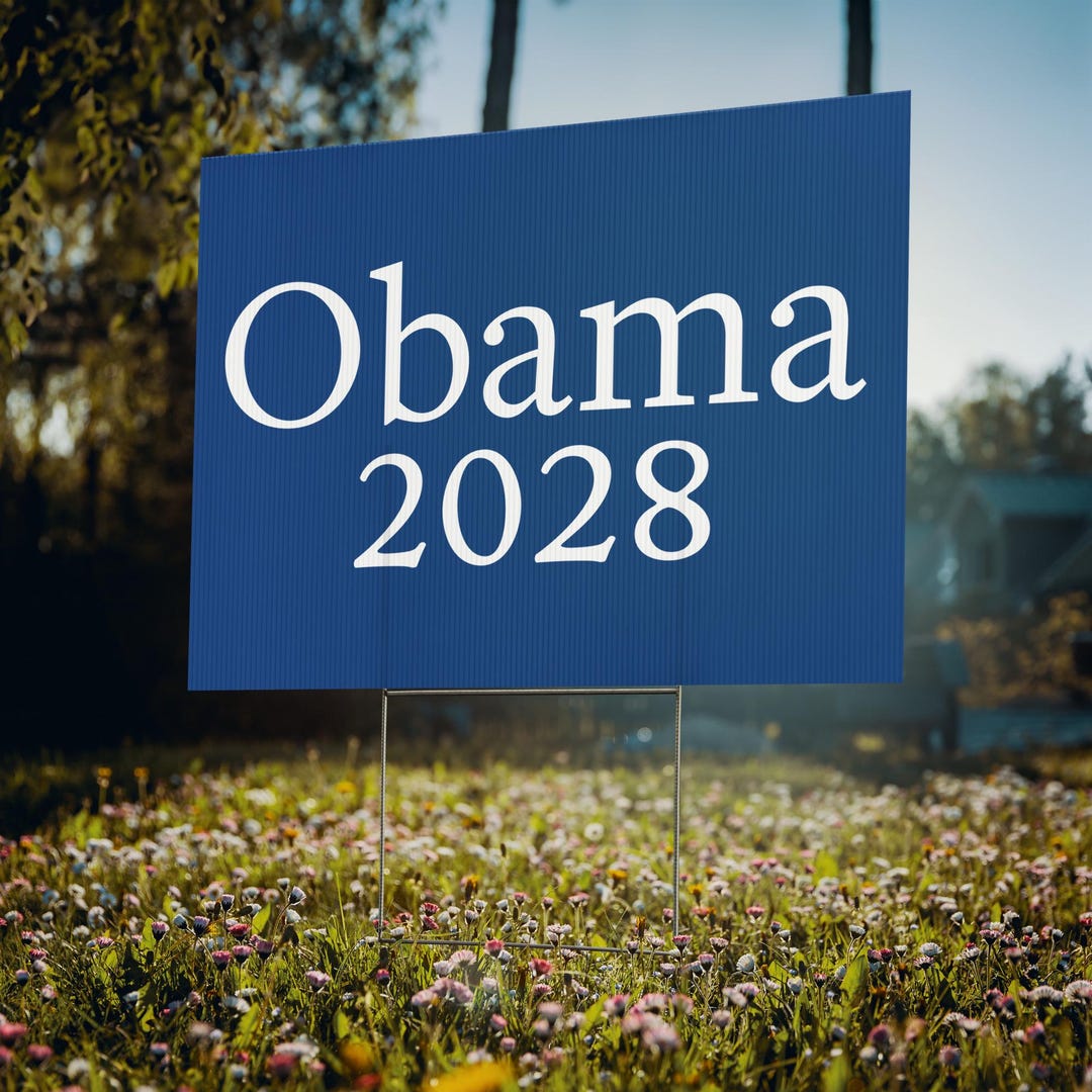 Obama 2028 Yard Sign - Etsy