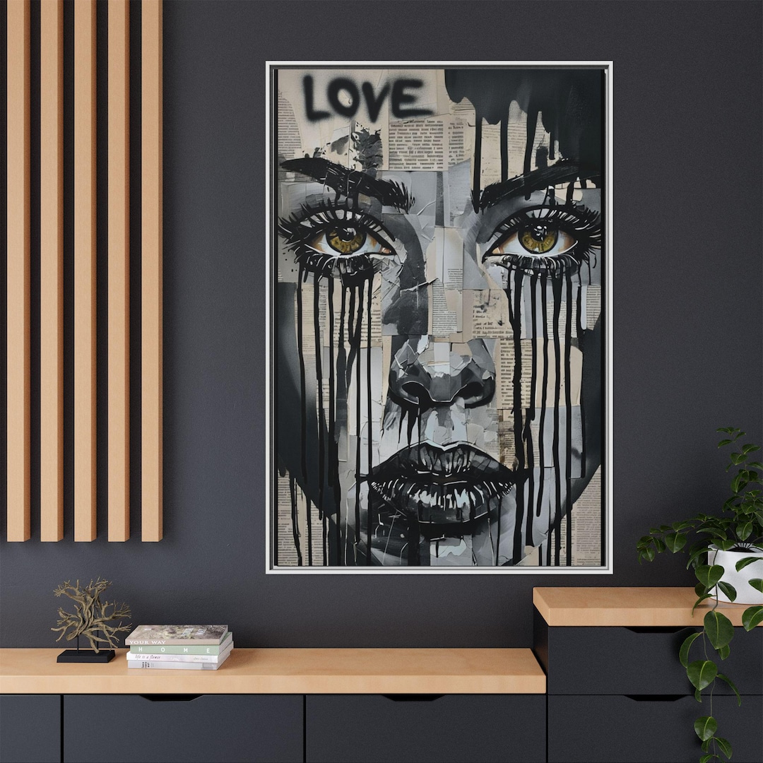 Canvas Wall Art, Woman Crying Design, Love, Heartbreak, Revenge Plot ...