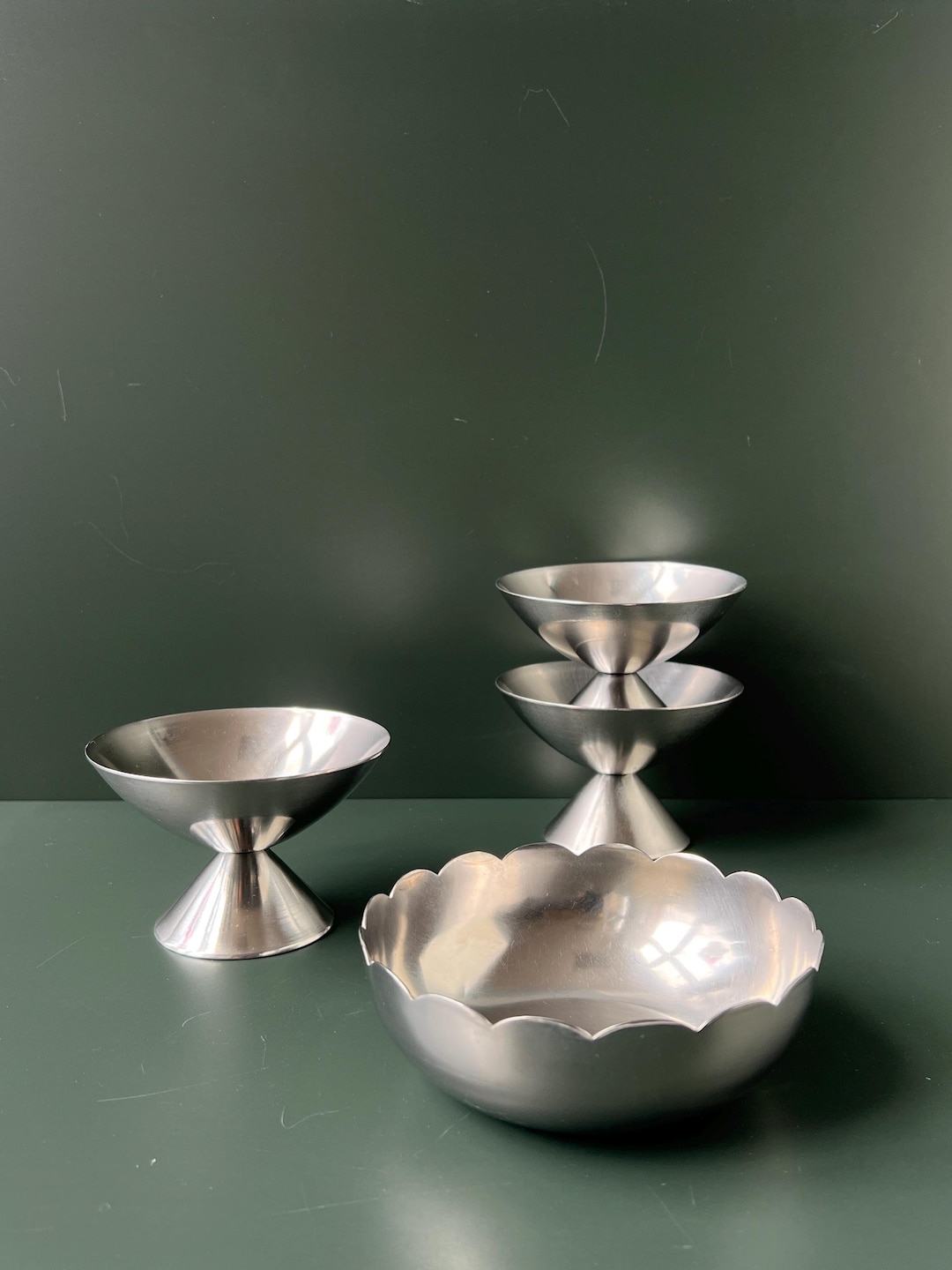 Metal Ice Cream Bowl From GDR | Milk Bar and Interhotel | Christa ...