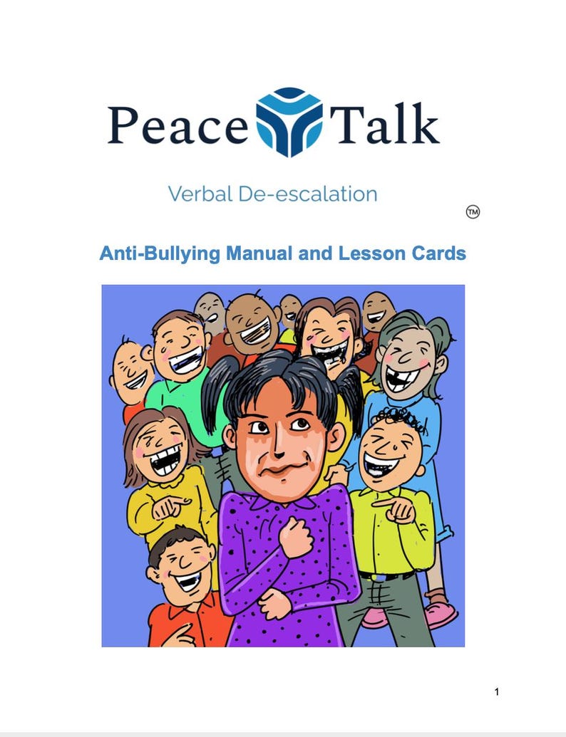Anti-bullying Lesson Cards: Verbal De-escalation (digital E-book) - Etsy