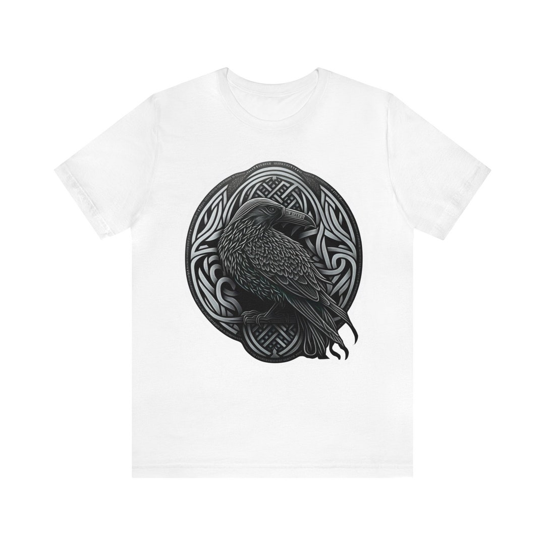 Celtic Knotwork Style Raven Crow Tee Shirt - Etsy