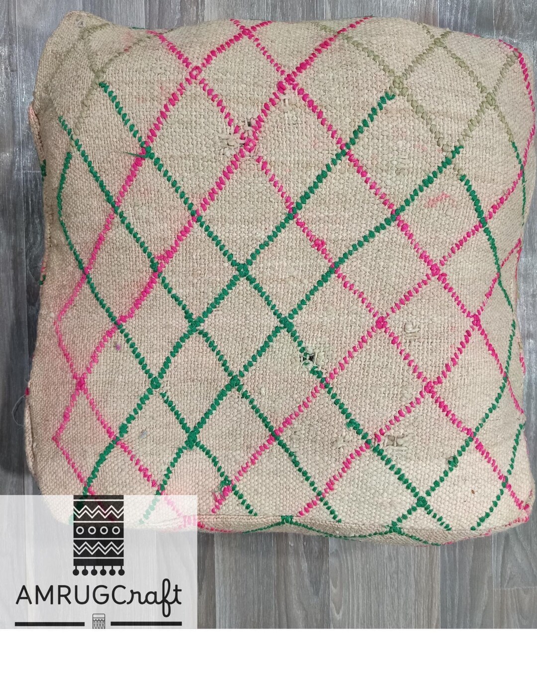 Morocco Kilim Pouf, Outdoor Furniture Pouf, Vintage Moroccan Ottoman ...