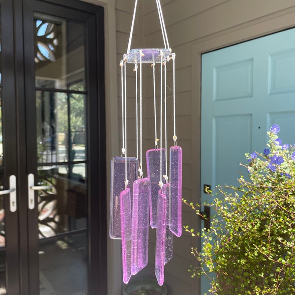 Glass Wind Chime - Etsy