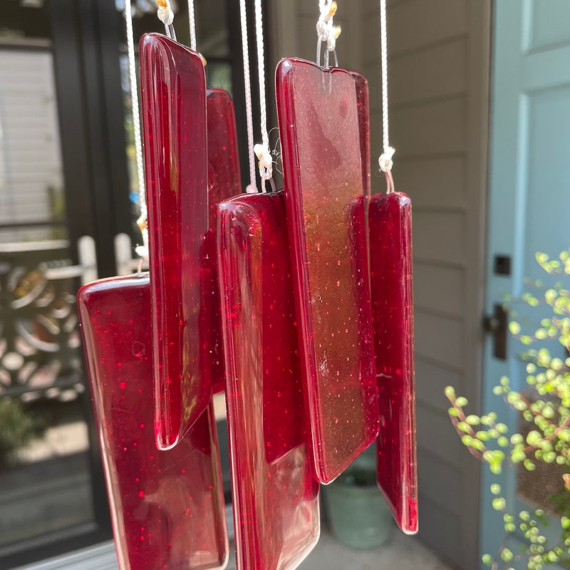 Glass Wind Chime - Etsy