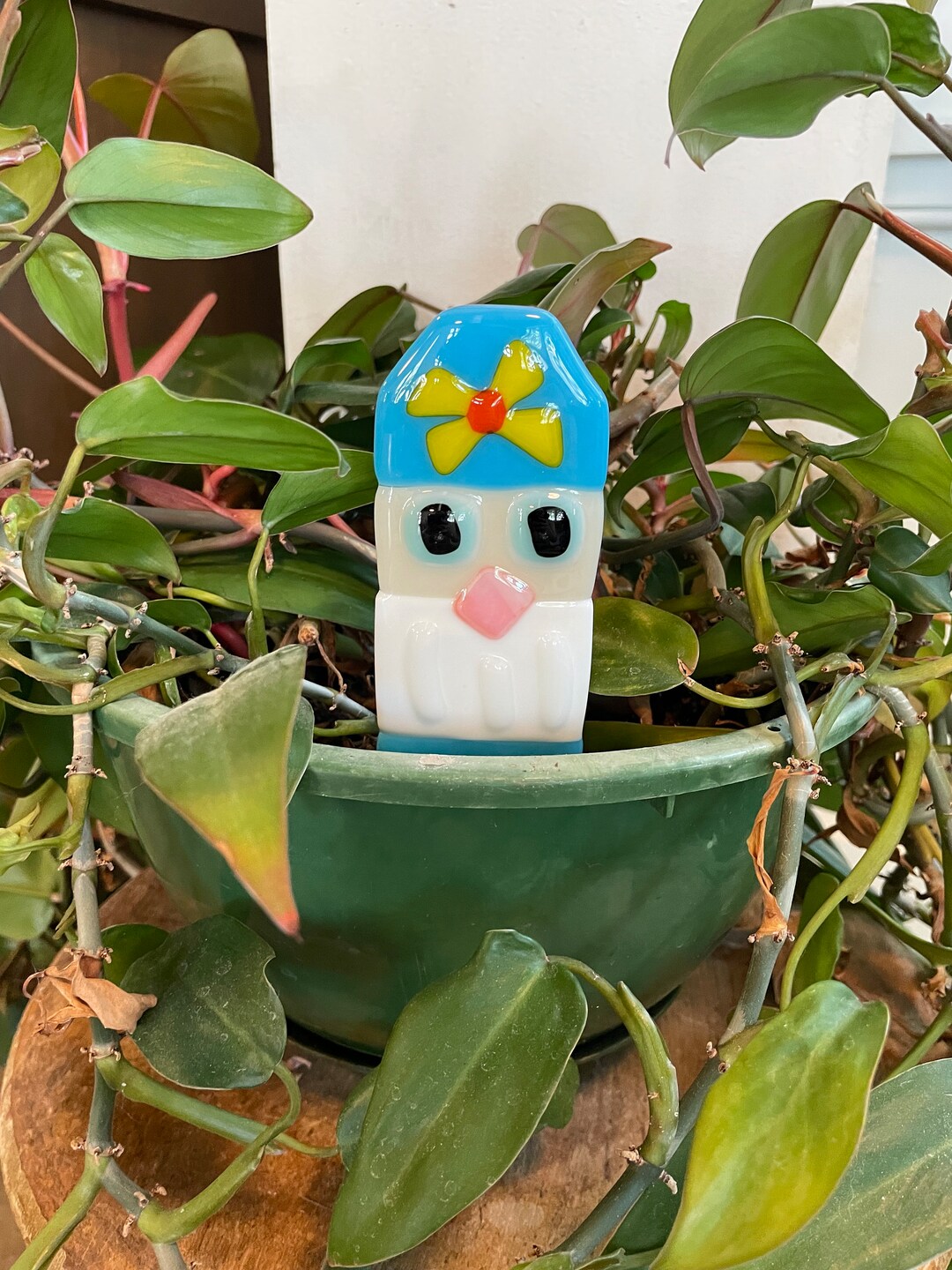 Garden Gnome - Cyan Hat With Yellow Flower - Etsy