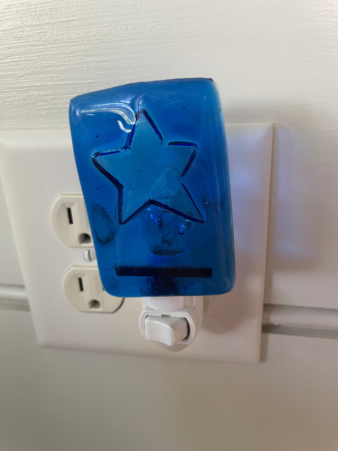 Blue Star Night Light - Etsy