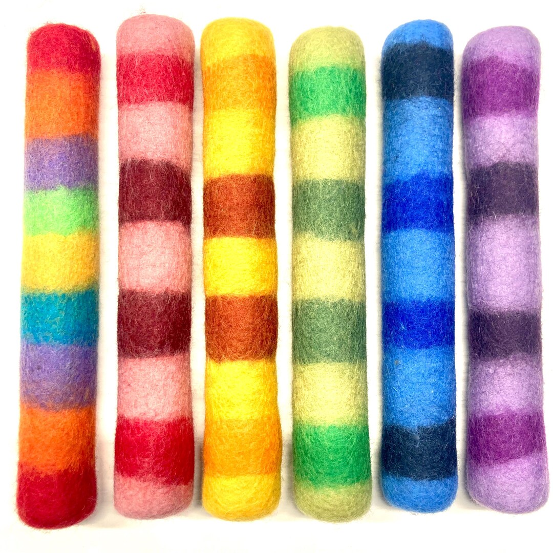 Wool Kicker Cat Toys - Choose Your Color - Etsy