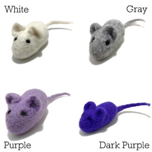 Wool Mouse Cat Toy - Choose Your Color - Etsy