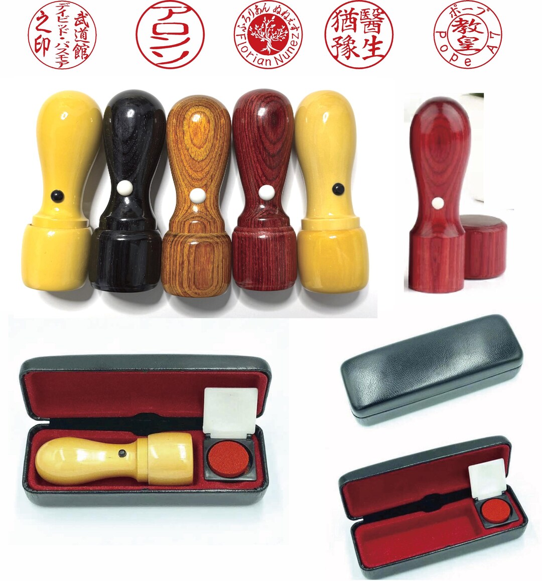 Japanese Hanko Wood Stamp Custom Order3 - Etsy
