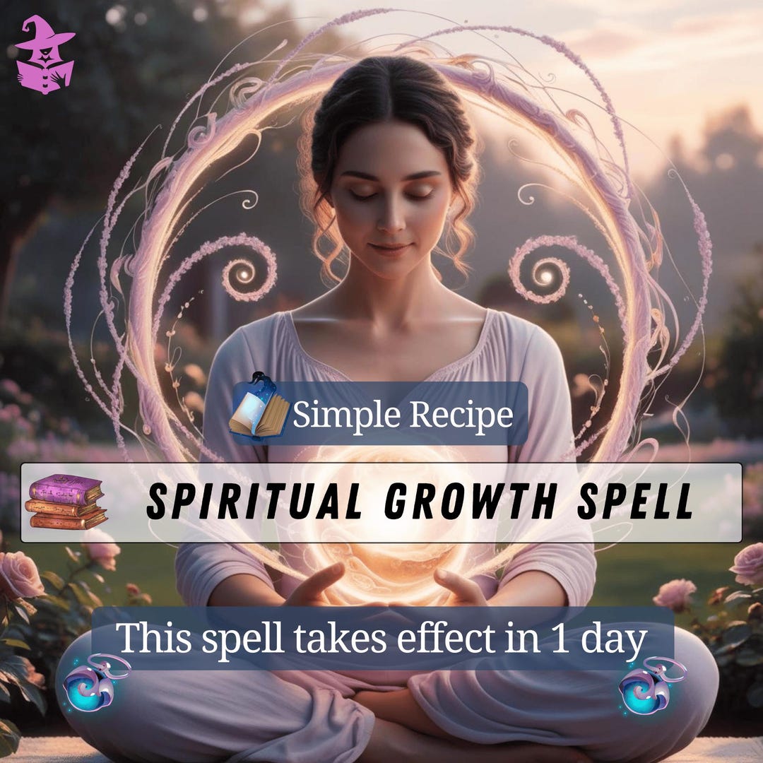 Spiritual Growth Spell, Wisdom, Inner Light, Enlightenment, Personal ...