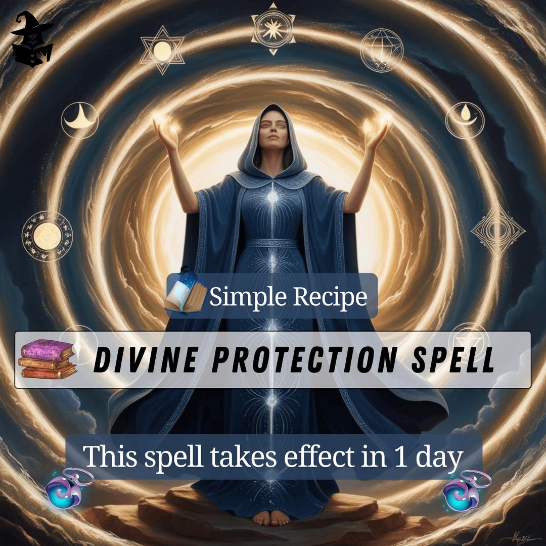 Divine Protection Spell Shield of Safety, Security, Power, and ...