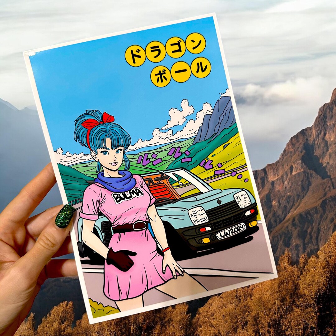 Print A5 Bulma Renault 5 | Dragon Ball | Fan Art - Etsy