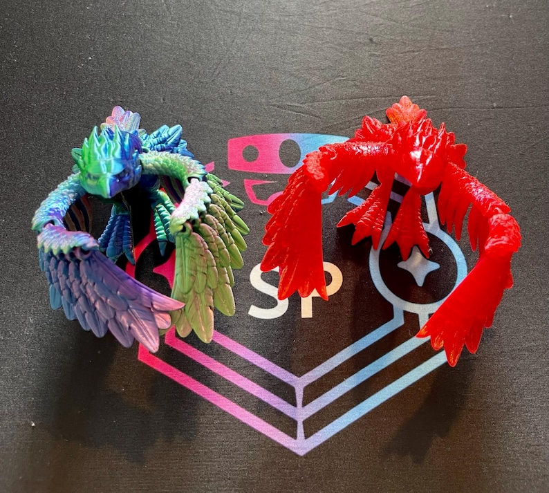 Articulated Phoenix, Fidget Toy, Flexible Phoenix, Kids Toy and Fidget ...