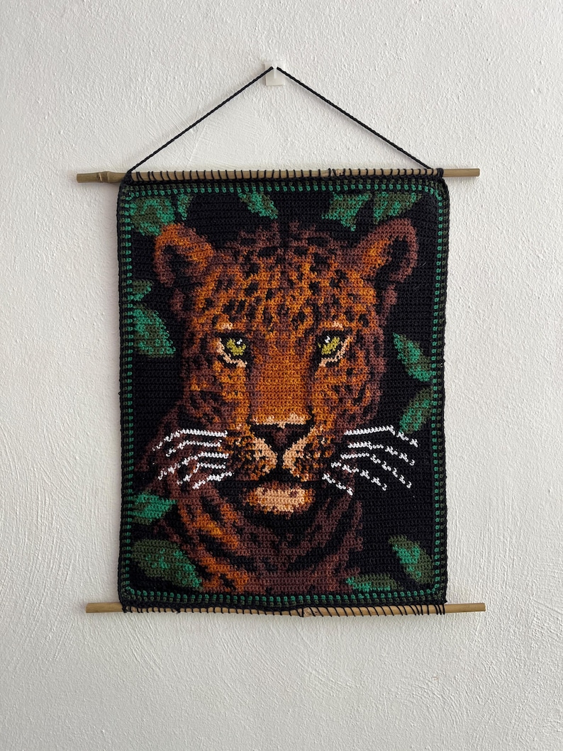 Leopard Tapestry Crochet Pattern - Etsy