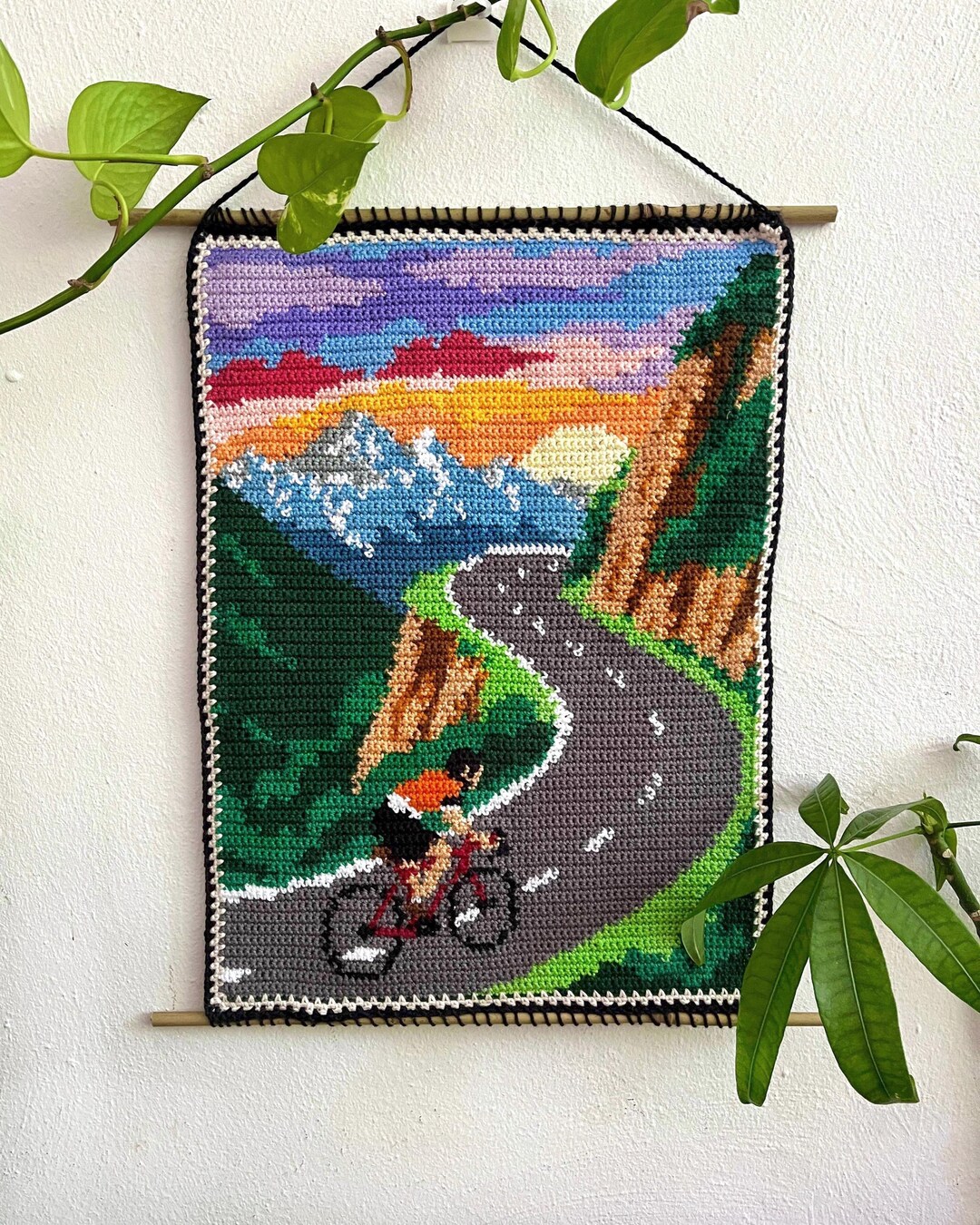 The Cyclist Tapestry Crochet Pattern - Etsy