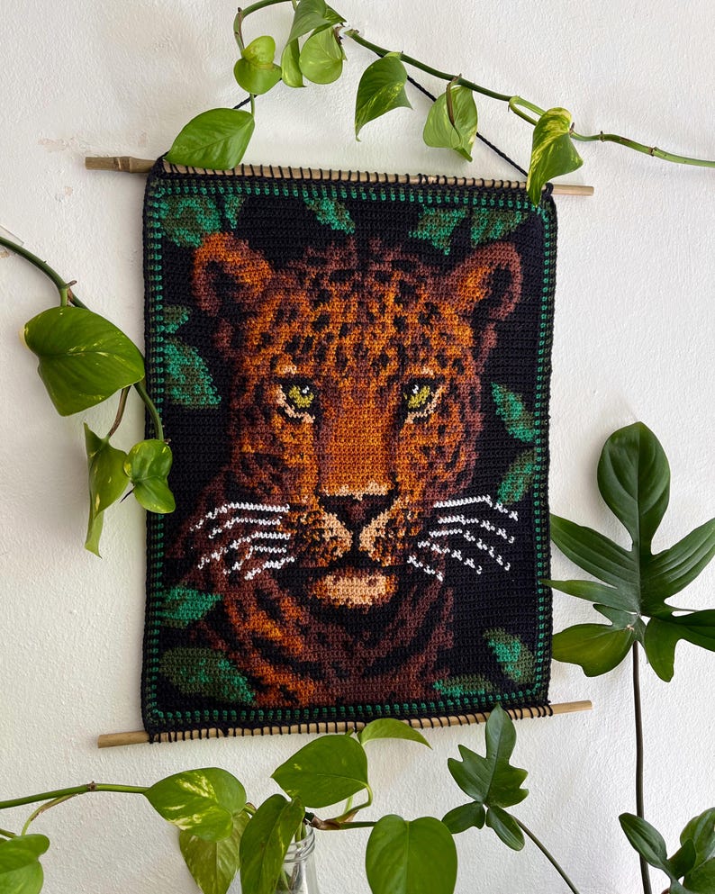 Leopard Tapestry Crochet Pattern - Etsy