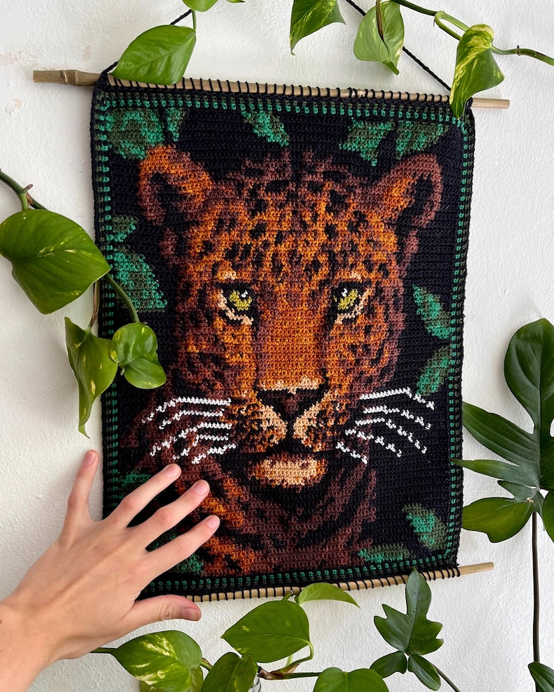 Leopard Tapestry Crochet Pattern - Etsy