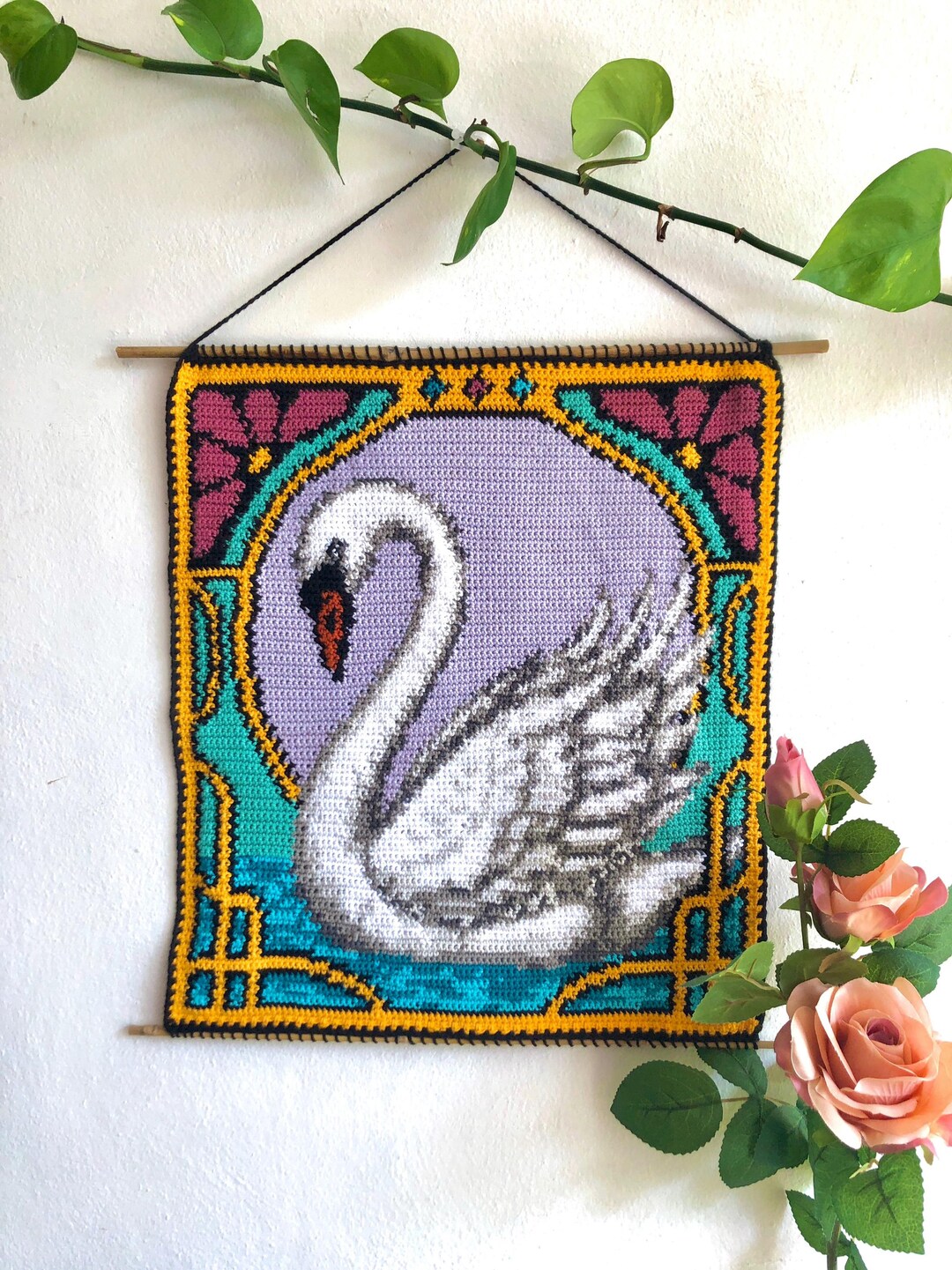 The Swan Tapestry Crochet Pattern - Etsy
