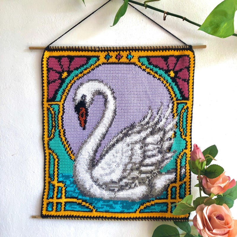 Crochet Swan - Etsy