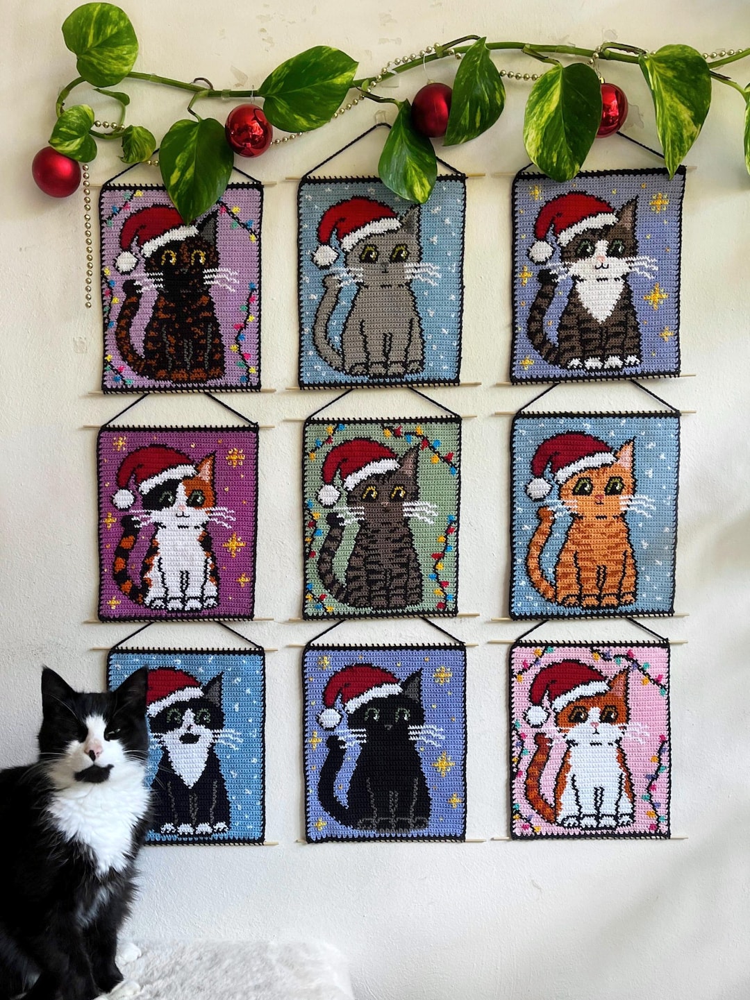 Christmas Cats Tapestry Crochet Pattern BUNDLE - Etsy