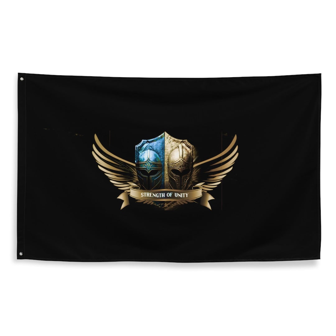 Strength of Unity Black Flag - Etsy