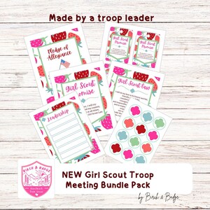 PRINTABLE Girl Scout Troop Leader Essential Strawberry Themed Kit ...