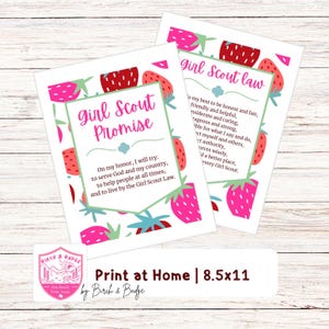PRINTABLE Girl Scout Troop Leader Essential Strawberry Themed Kit ...