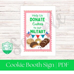Printable Girl Scout Cookie Booth Sign - PDF Poster Flyer - Digital ...