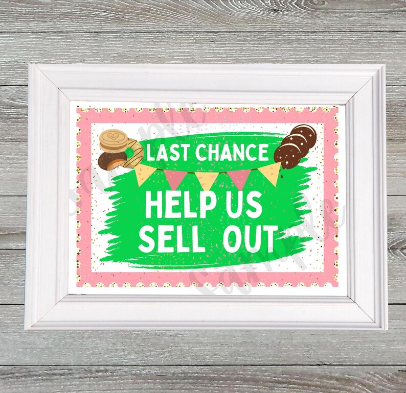Printable Girl Scout Cookie Booth Sign PDF, Poster Flyer Digital ...
