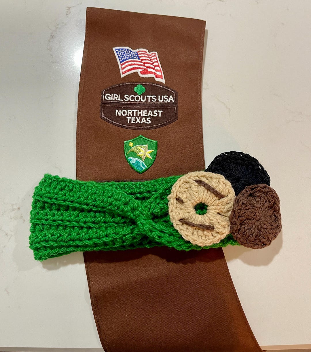 Girl Scout Cookie Season Headband, Handmade, Crochet, Ear Warmer, Gift ...