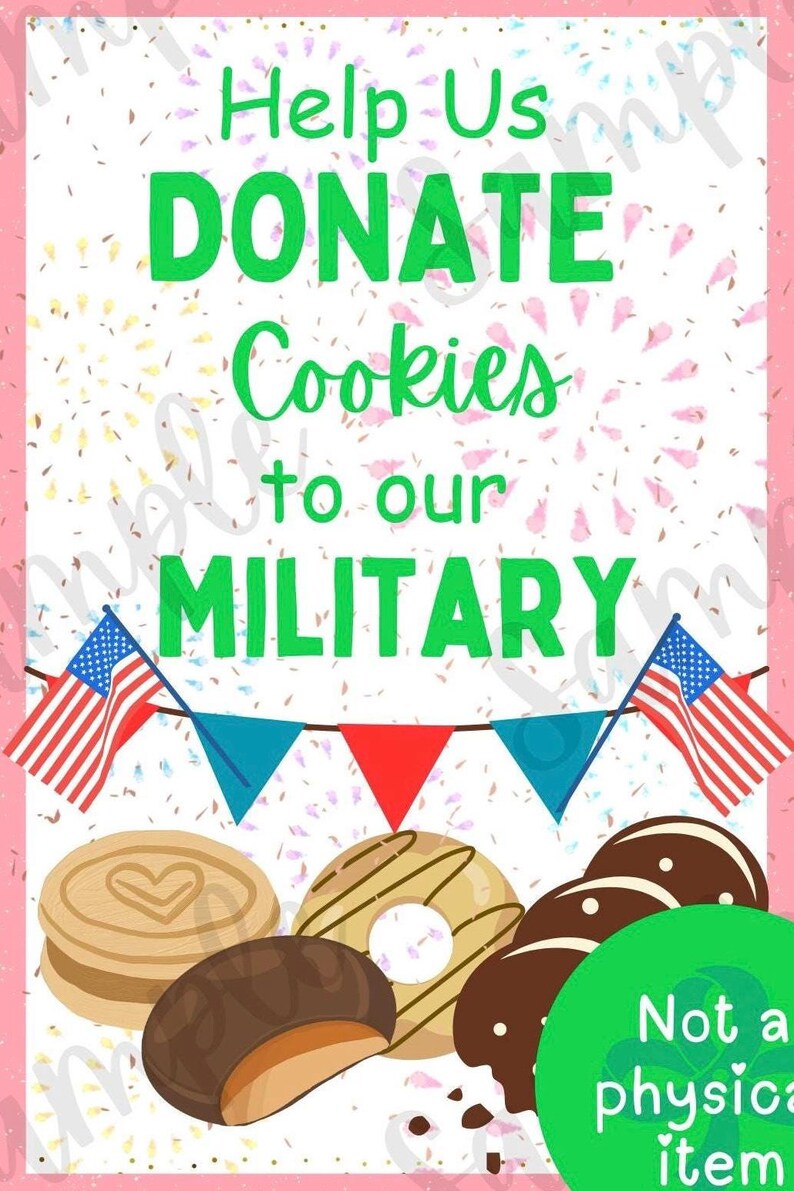 Printable Girl Scout Cookie Booth Sign - PDF Poster Flyer - Digital ...