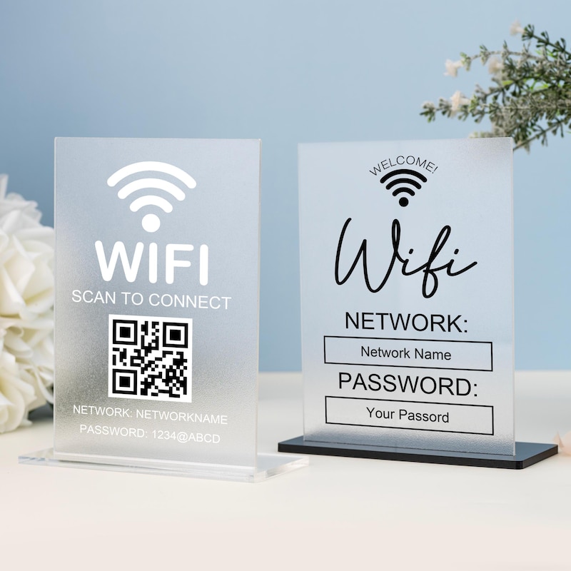 Wifi Password Sign - Etsy