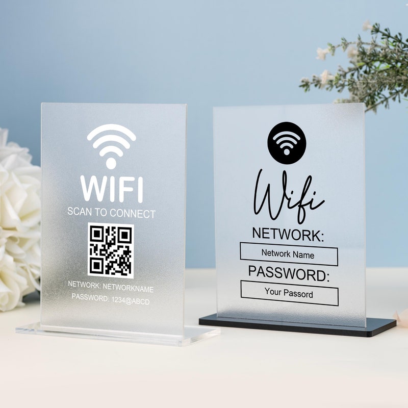 Wifi Password Sign - Etsy
