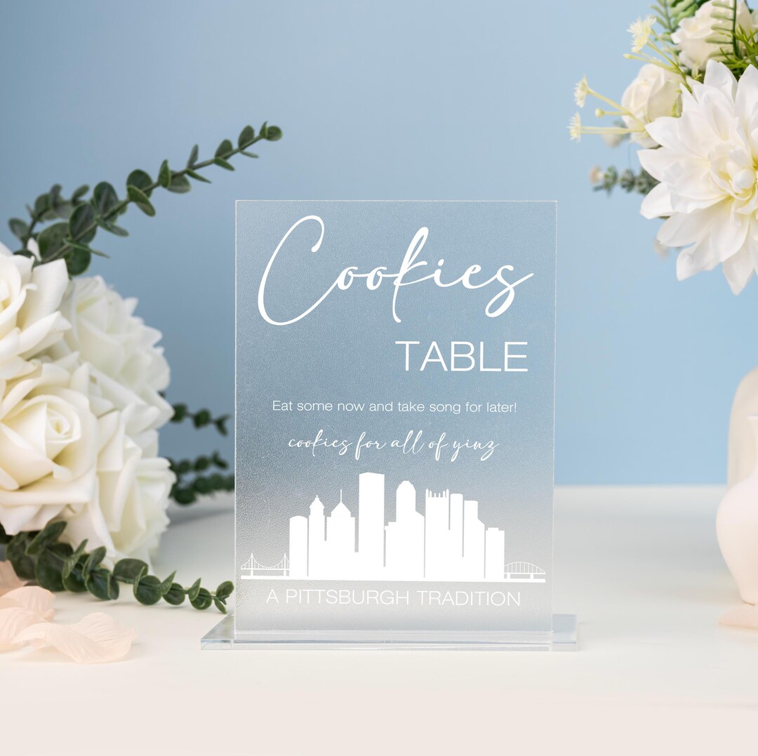 Printable Wedding Cookie Table Sign,pittsburgh Cookie Table Tradition ...