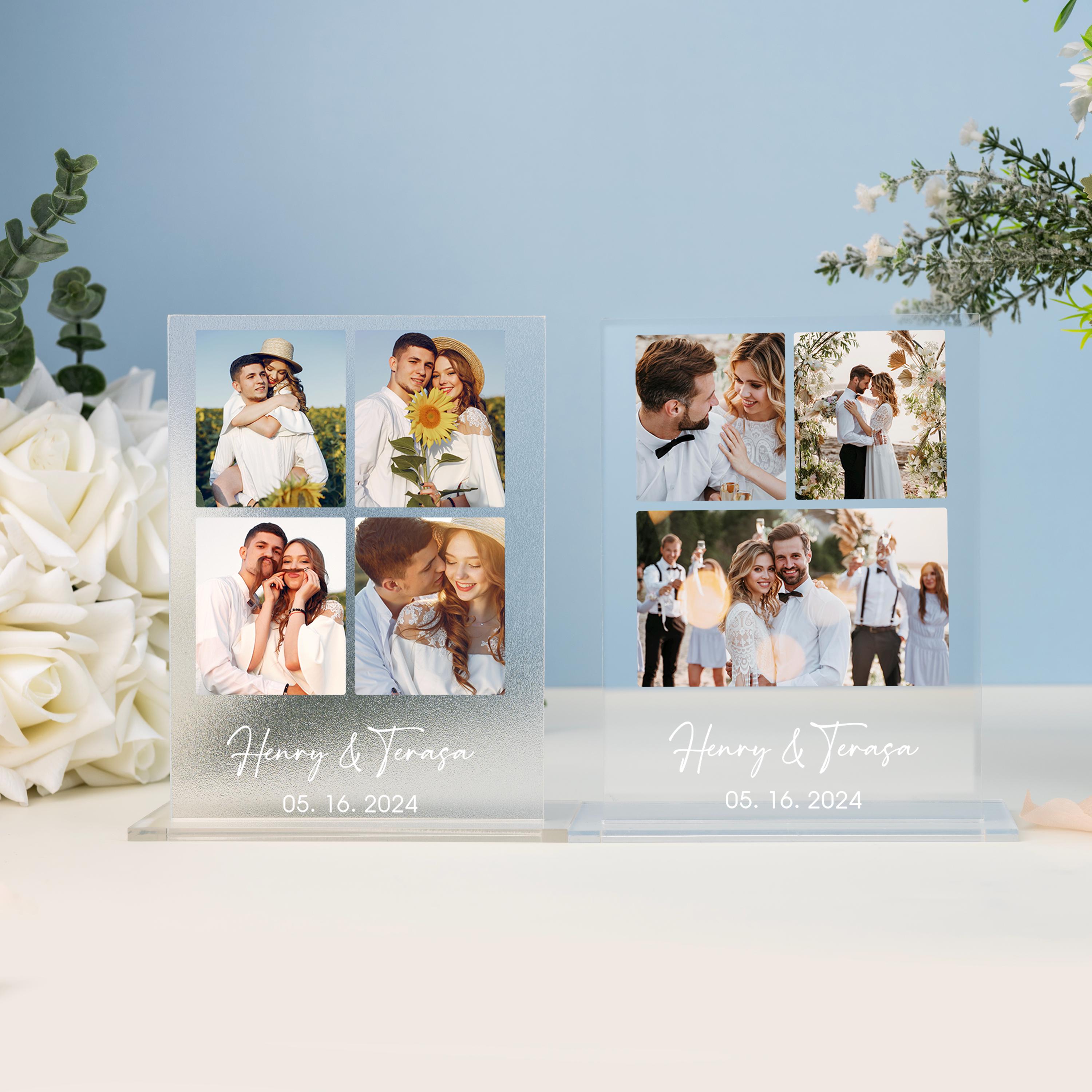 Personalized Photo Plaque,couple Photo Collage,custom Acrylic Plaque ...