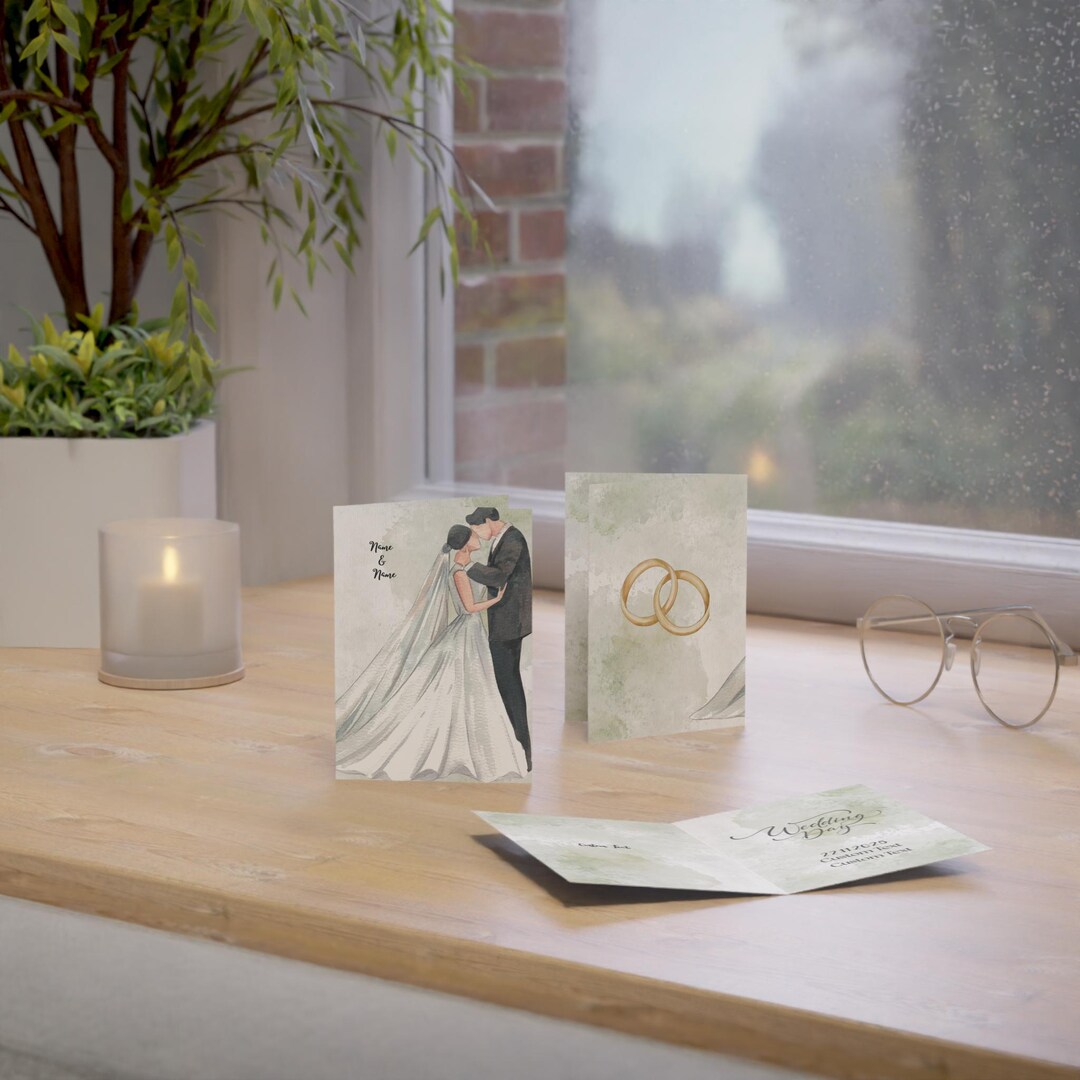 Custom Wedding Cards: Nostalgic Personalized Stationery Set - Etsy