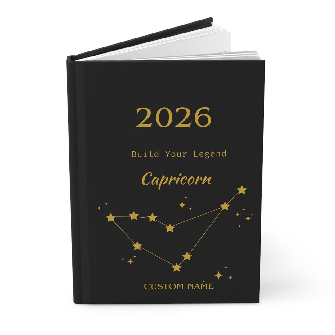 Custom Capricorn Astrology Journal, Personalized Zodiac Diary - Etsy