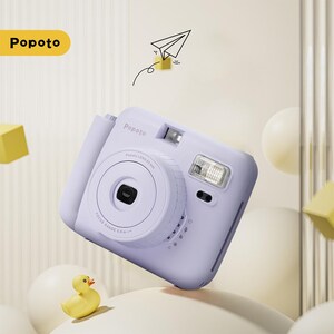 Capture Memories With the Popoto Instant Camera Bundle Purple Set ...